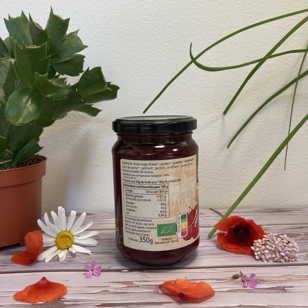 CONFITURE ALLEGEE 4 FRUITS ROUGE BIO SEPT-FONS - La boutique de l ...